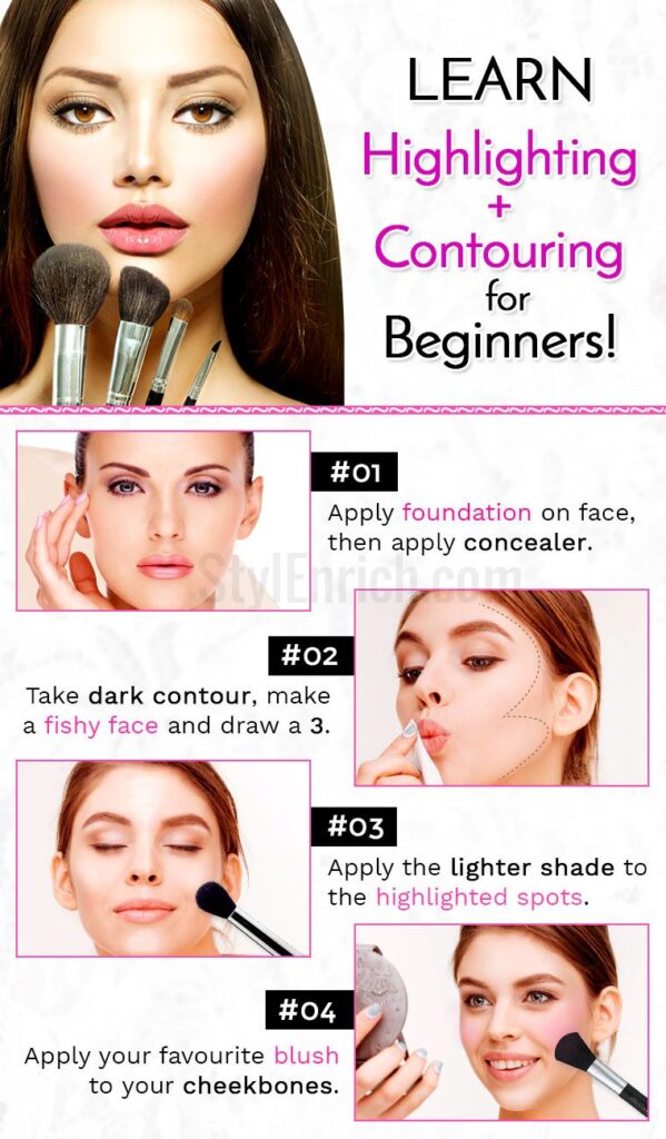 Highlighting & Contouring For Beginners Step By Step